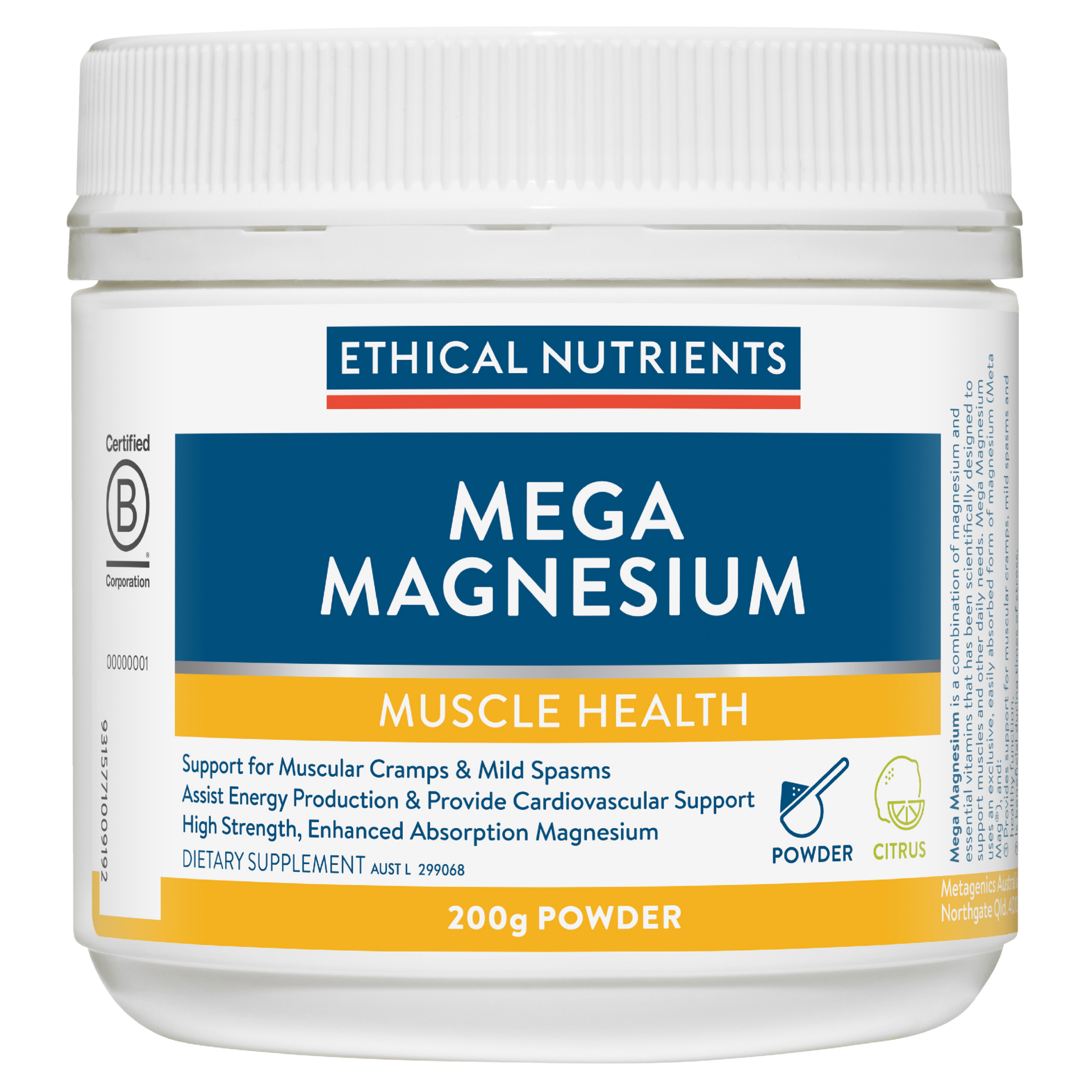 Ethical Nutrients Mega Magnesium Powder - National Pharmacies