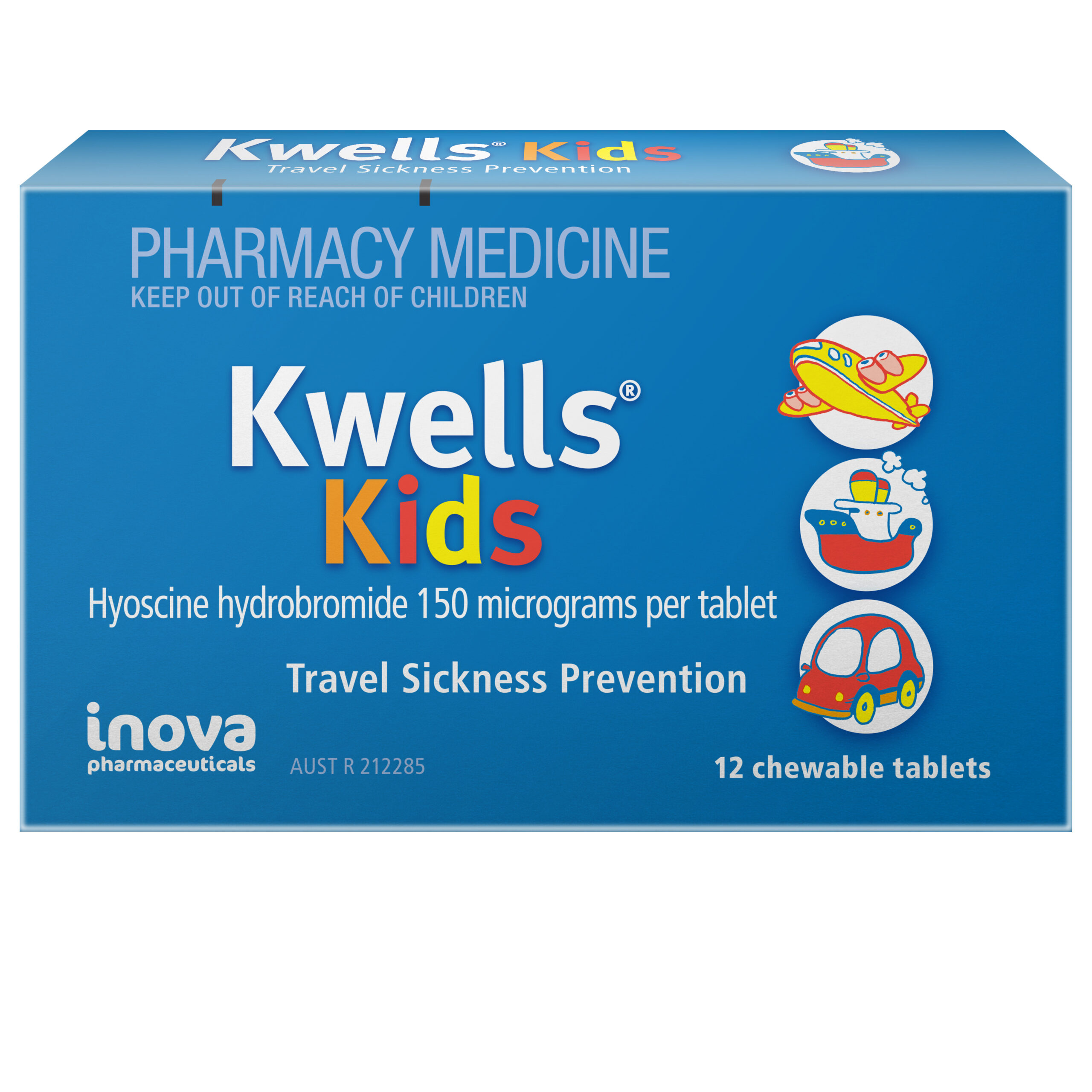 Kwells Kids Travel Sickness 12 Chewable Tablets - National Pharmacies