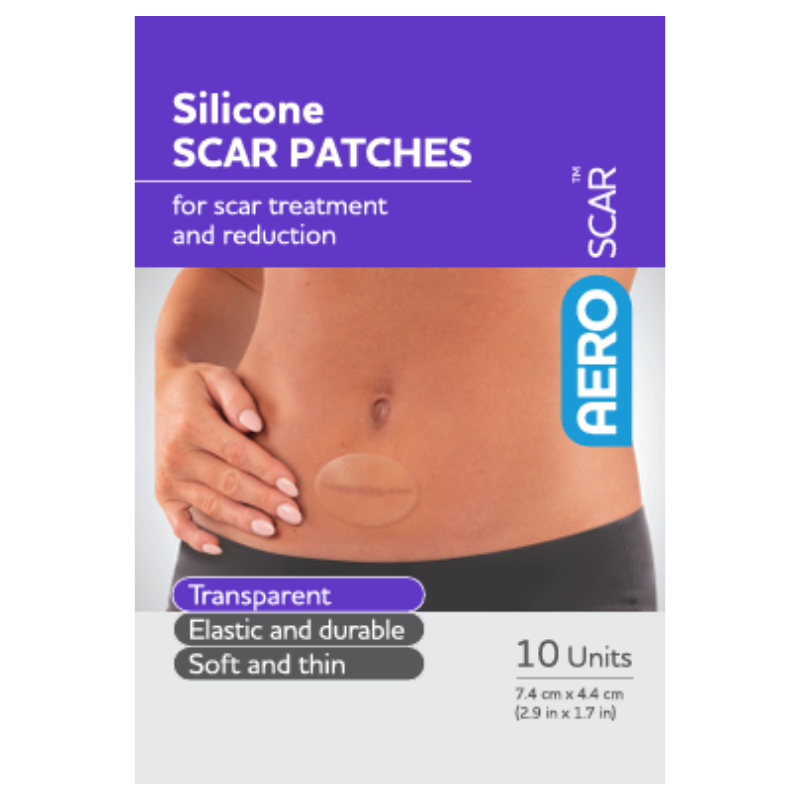AEROSCAR Silicone Scar Patch 7.4 x 4.4cm 10 Pack National Pharmacies
