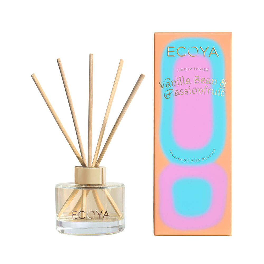 ECOYA Vanilla Bean & Passionfruit Mini Reed Diffuser 50ml - National ...