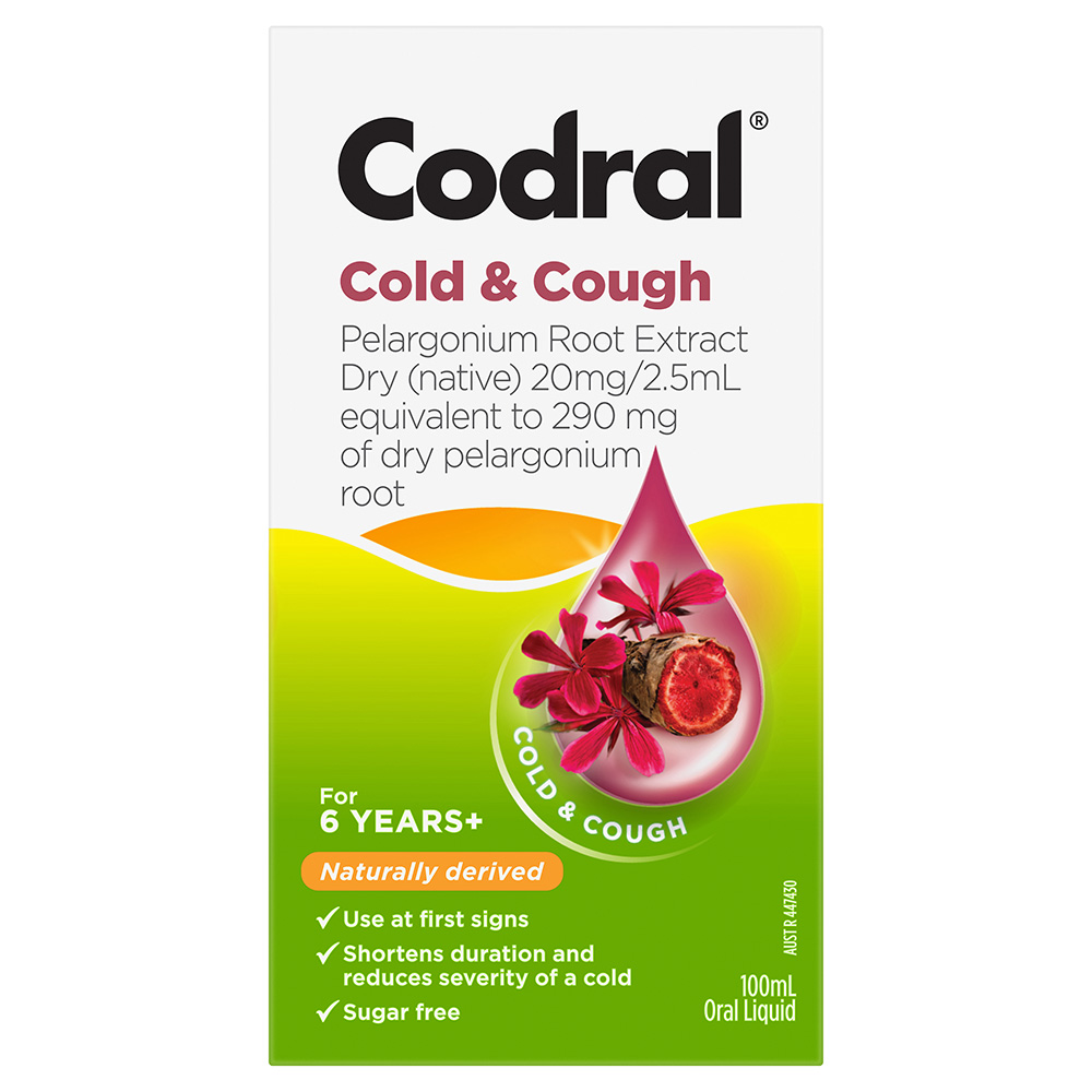 Codral Cold & Cough Pelargonium 100ml - National Pharmacies