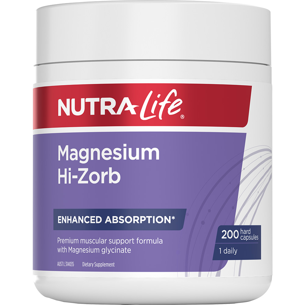 Nutralife Magnesium Hi-Zorb Cap 200 - National Pharmacies