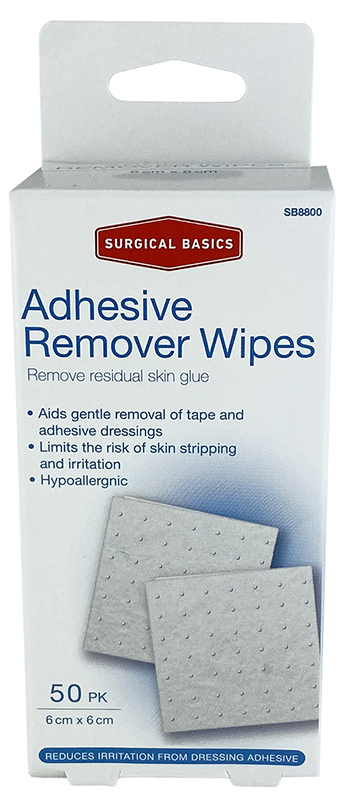 Surgical Basics Adhesive Remover Wipes 50PCE - National Pharmacies