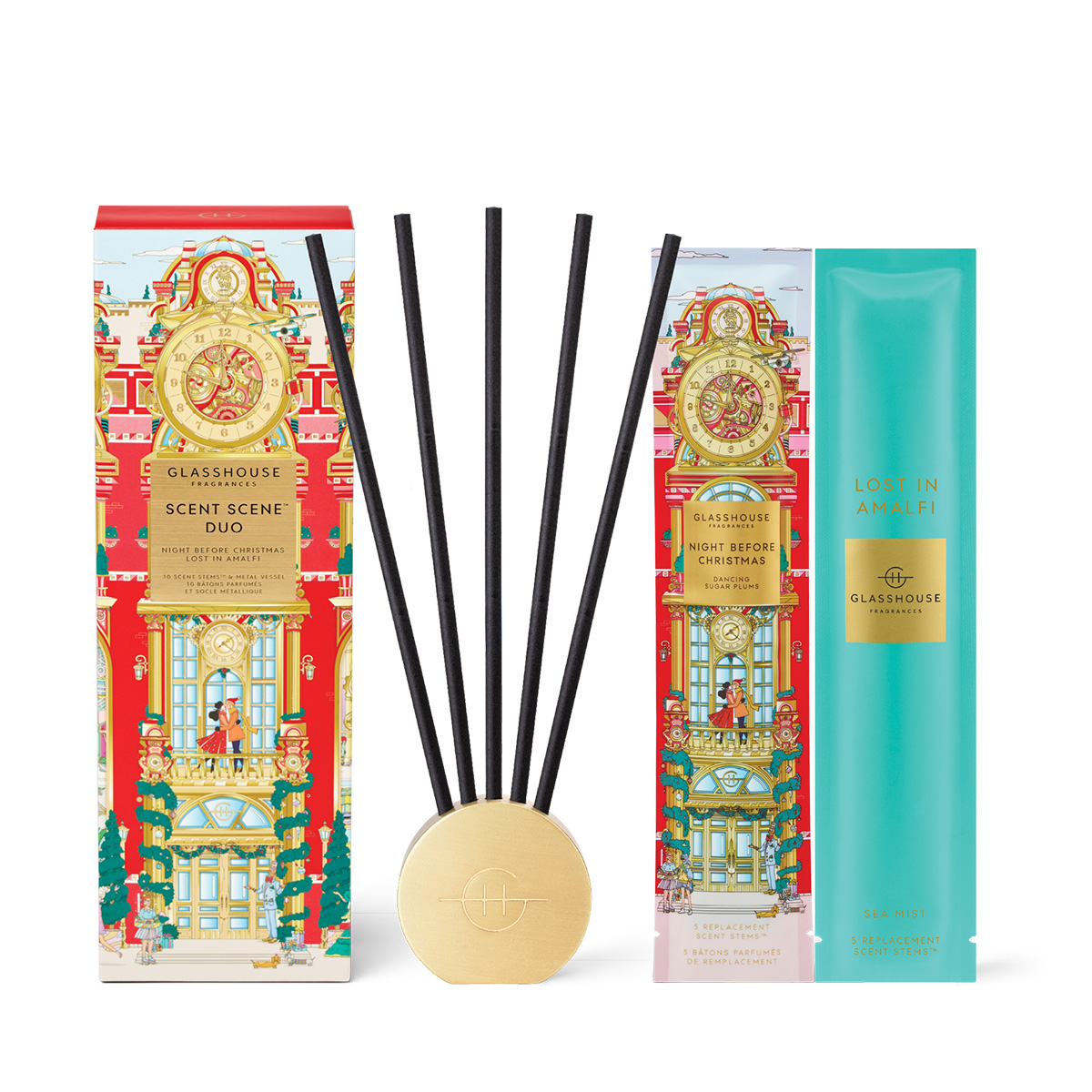 GLASSHOUSE FRAGRANCES Scent Scene Duo - Christmas - Night Before ...