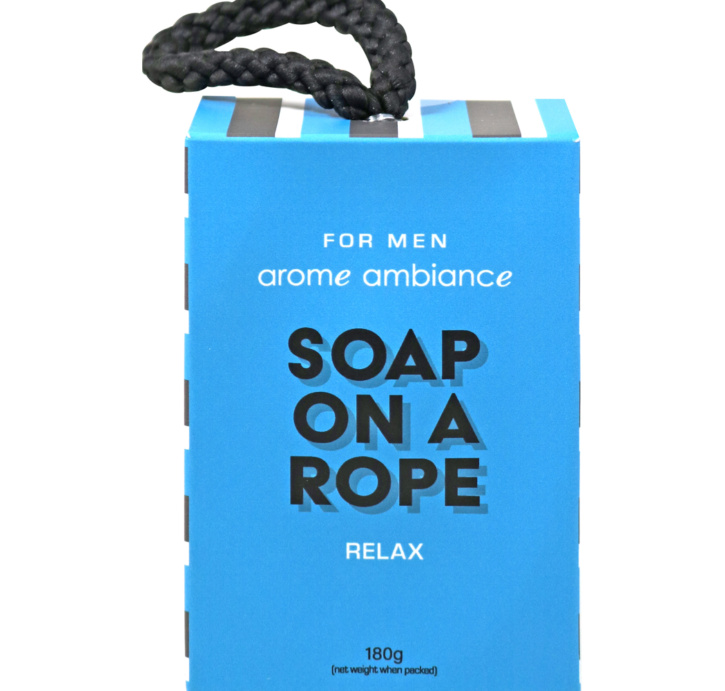 Arome Ambiance Mens Soap On A Rope Relax 180g - National Pharmacies