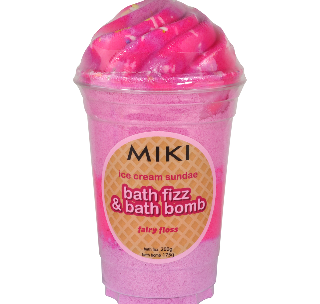 MIKI Fairy Floss Ice Cream Sundae Bath Fizz - National Pharmacies