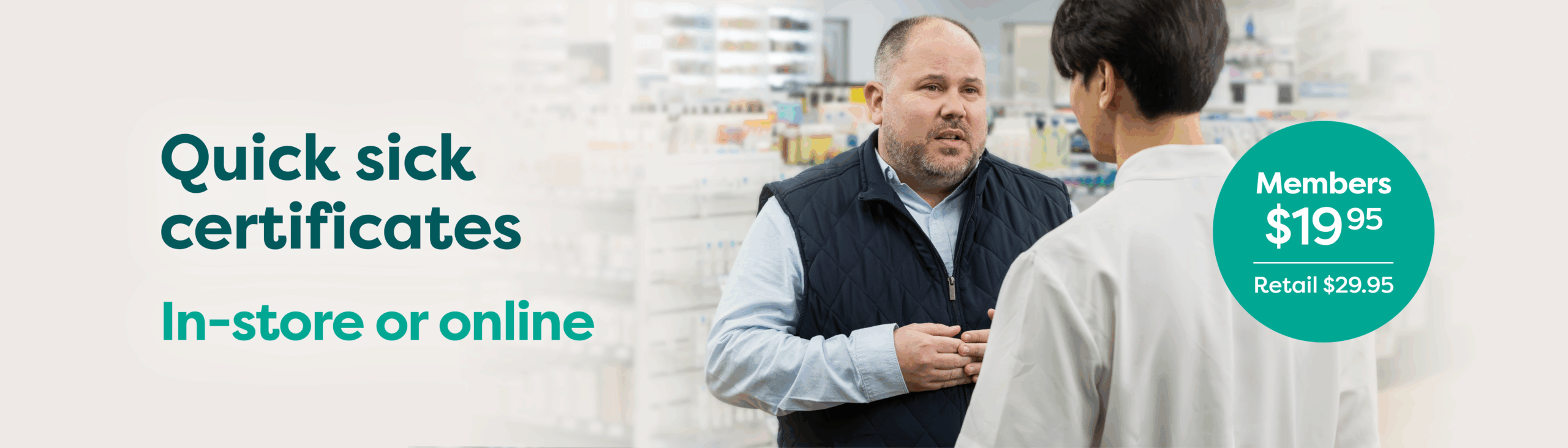 Sick Certificates - National Pharmacies