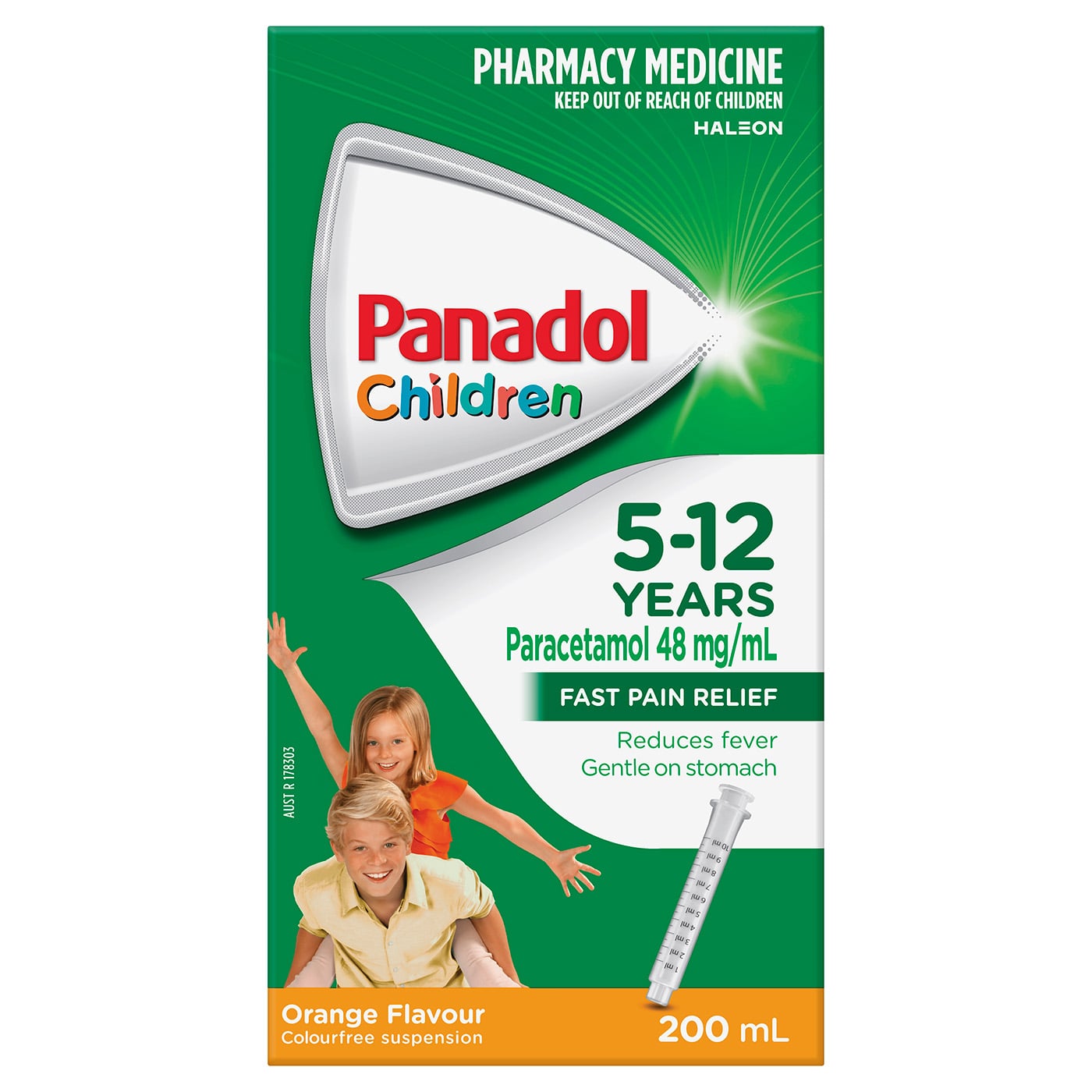 Panadol Children 5-12 years Colourfree Suspension Orange Flavour ...